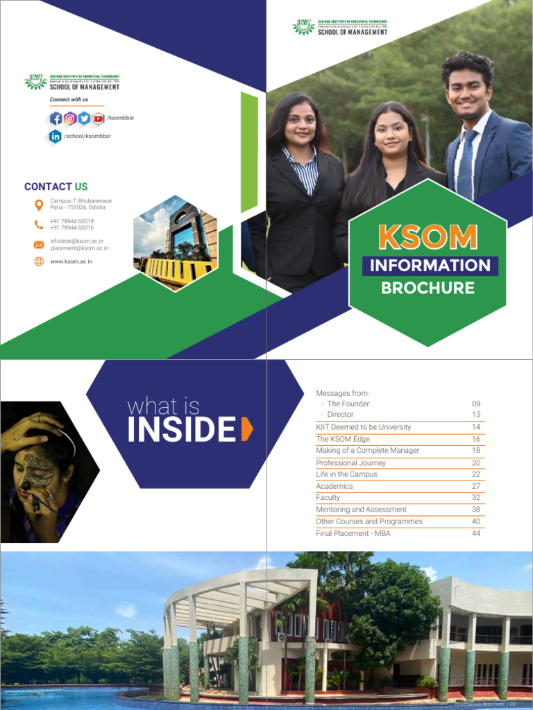 KSOM Information Brochure 2025 (2) | PDF | Non Governmental Organization