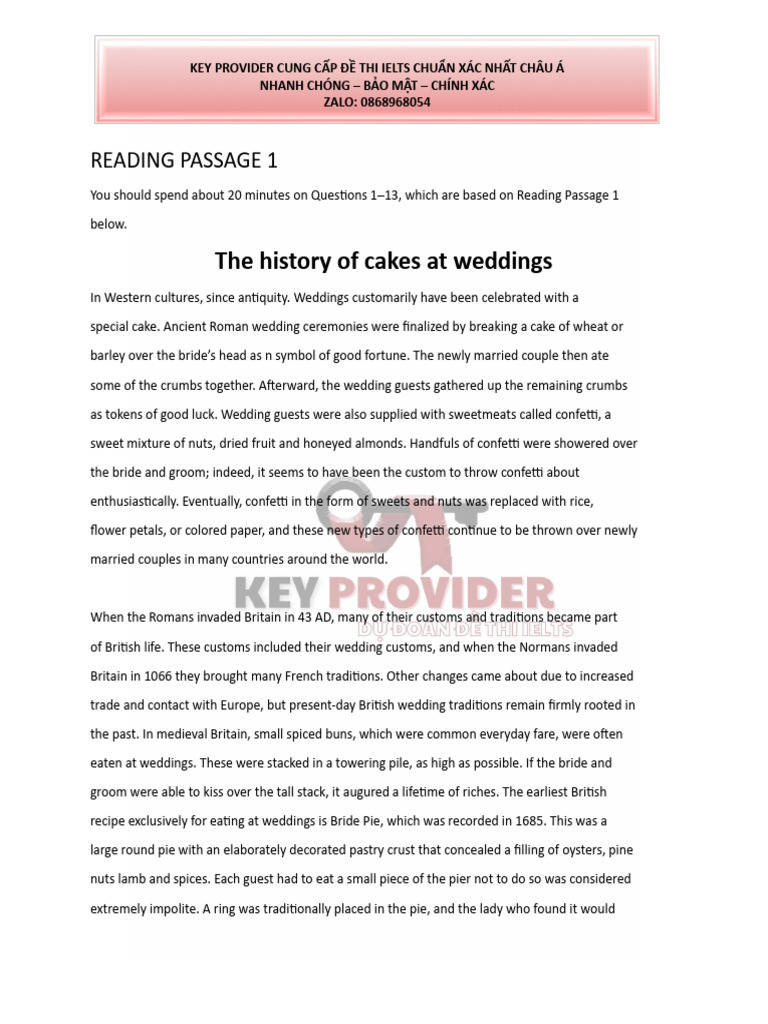 History of Wedding Cakes | PDF | Cakes | Bride