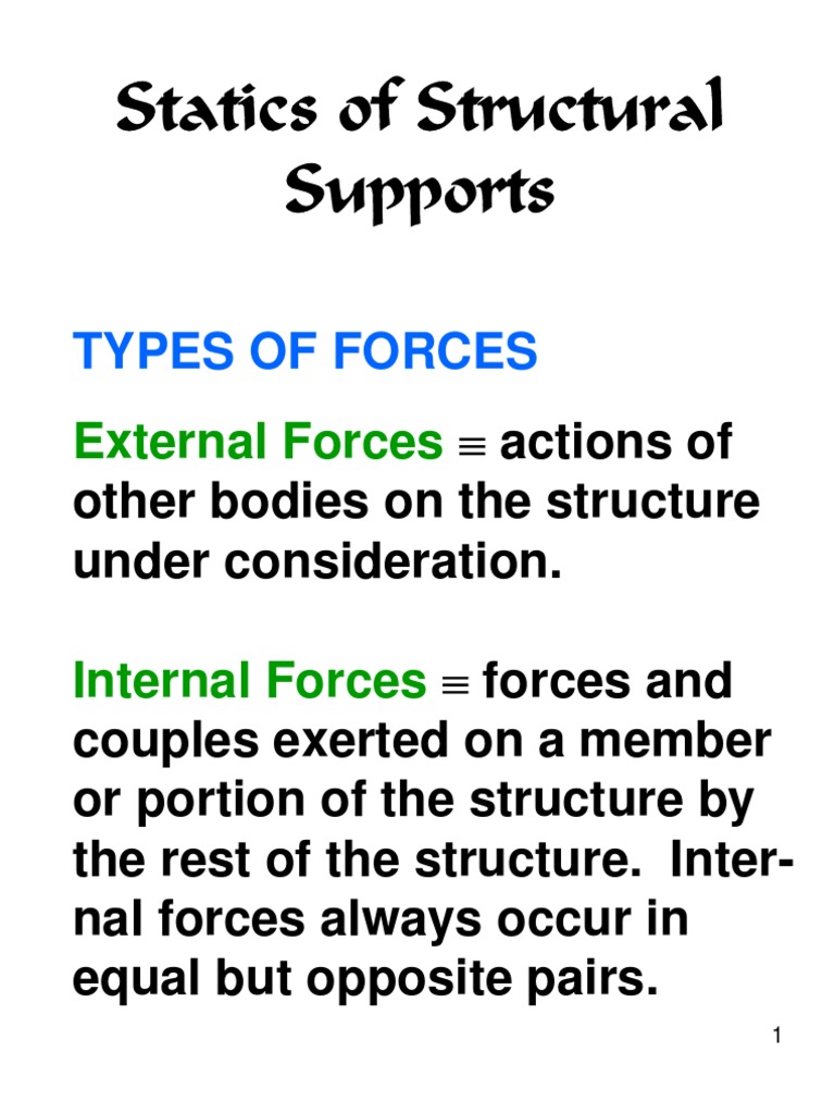 Statics - Support Reactions | PDF