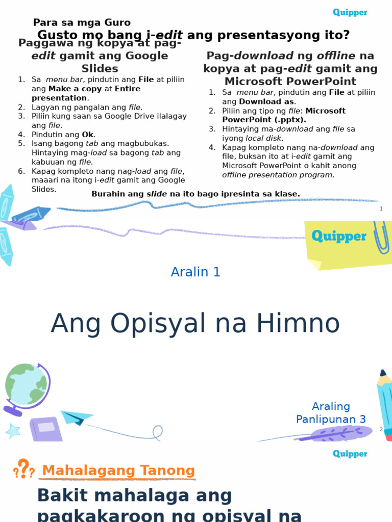 Gusto Mo Bang I-Ang Presentasyong Ito?: Edit Download Offline Edit | PDF