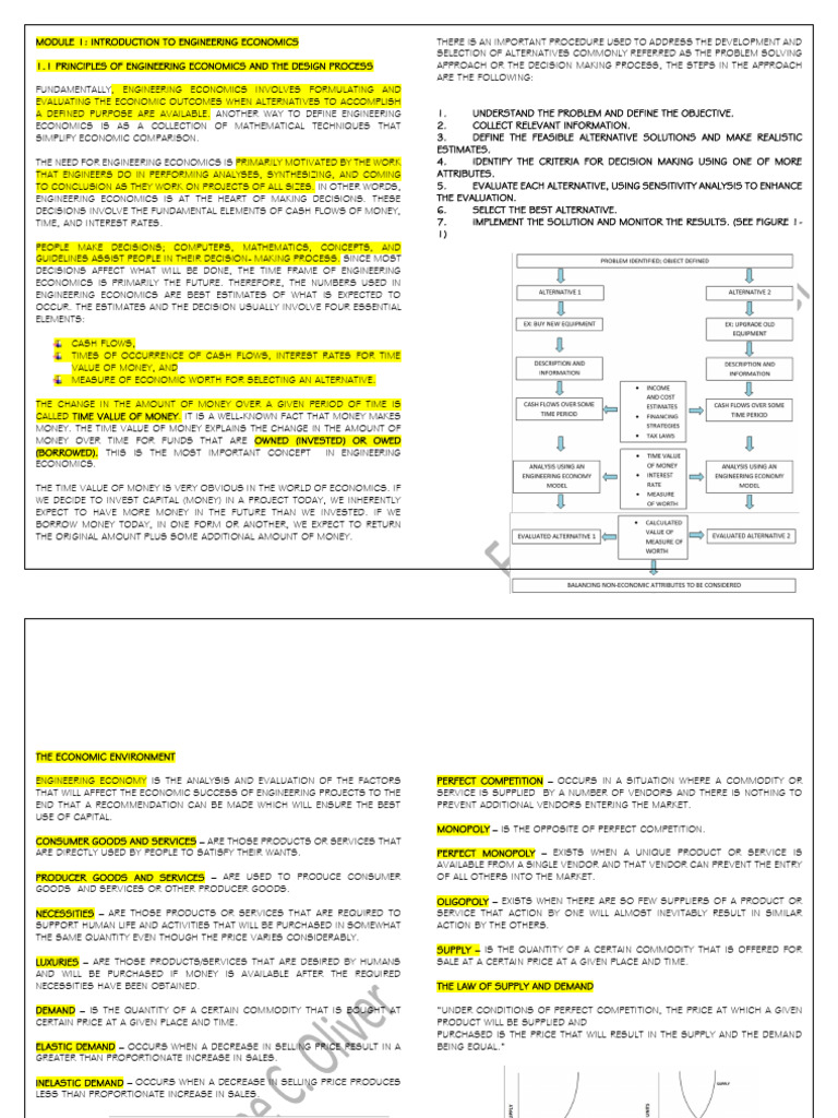 MODULE 1-5 ECON | PDF | Depreciation | Interest