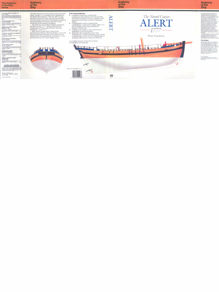 Anatomy of The Ship - The Naval Cutter Alert 1777 | PDF
