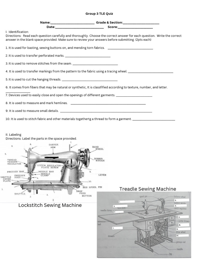 Group 3 TLE Quiz Name - Grade & Section - 20241121 - 113327 - 0000 | PDF