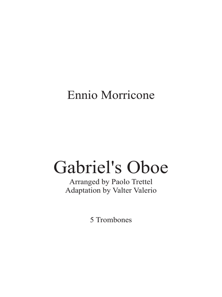 Gabriel'sOboe - TBONES - V6 - Score | PDF