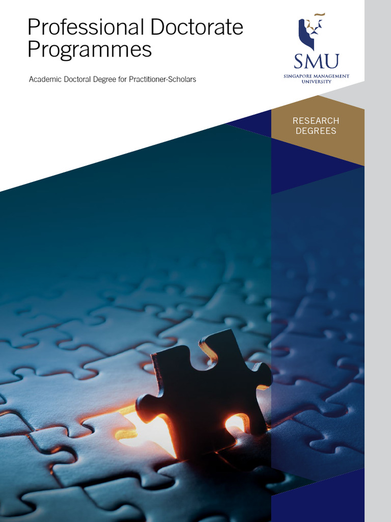 SMU Professional Doctorate Programmes Brochure-Full (Jul2020) | PDF ...