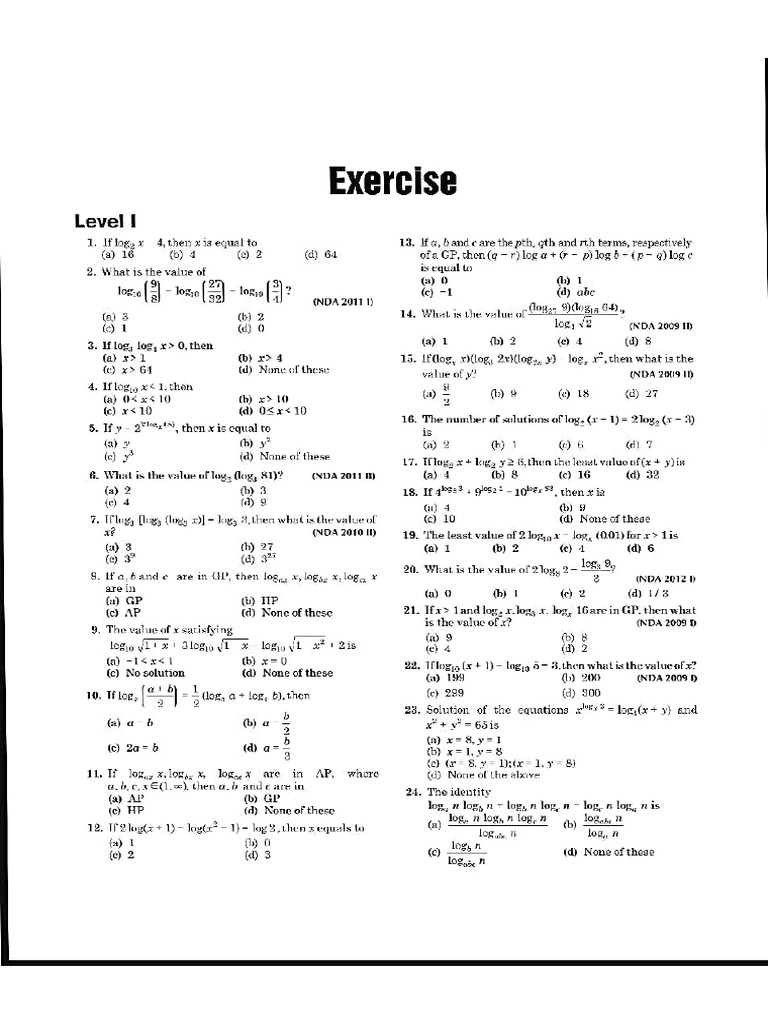 Nda Logarithm | PDF