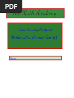 Cambridge Lower Secondary Checkpoint Maths | PDF | Area | Mathematics