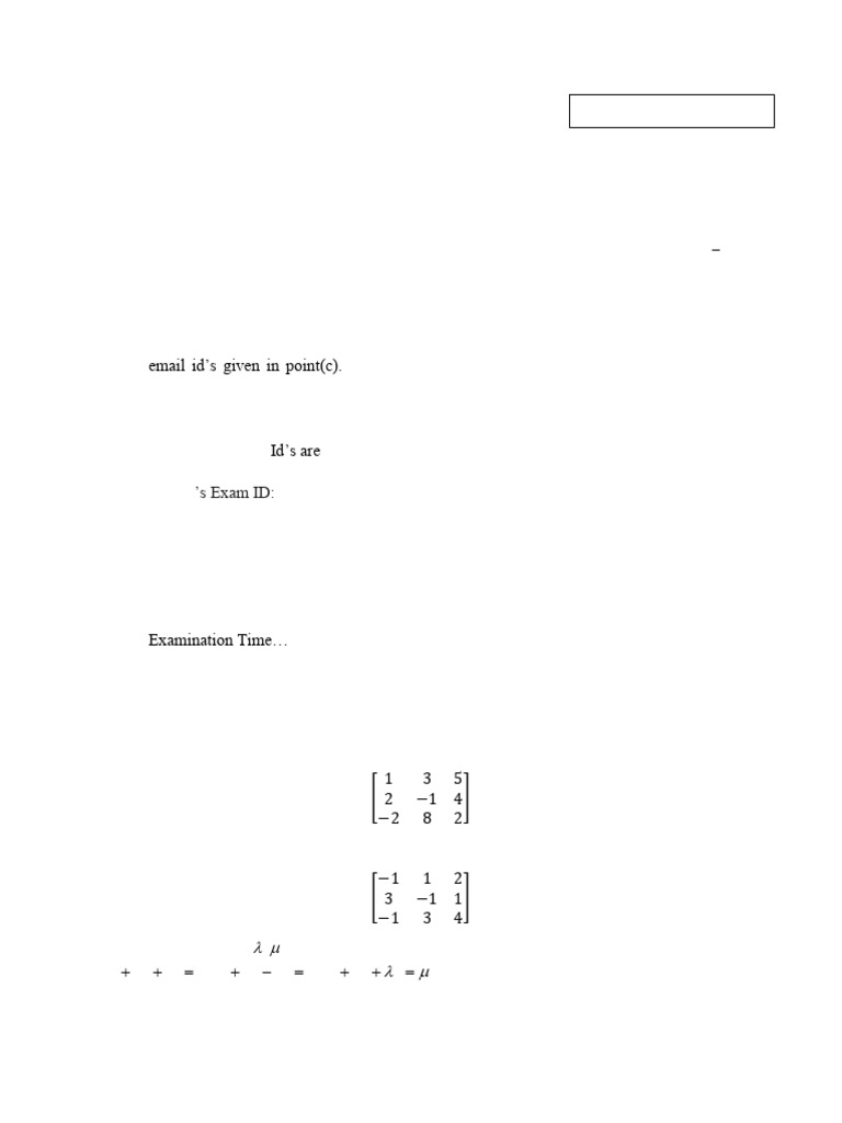 Engineering Math-II Exam March 2021 | PDF