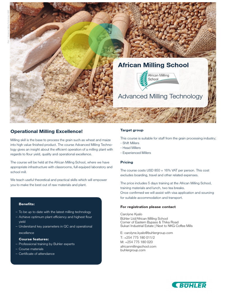 Advanced Milling Technology Course | PDF | Agriculture