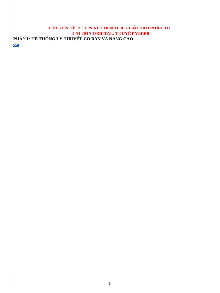 3.1.Chuyen de 3.Lien Ket Hoa Hoc.tong Ngoc Tram Anh (1) | PDF