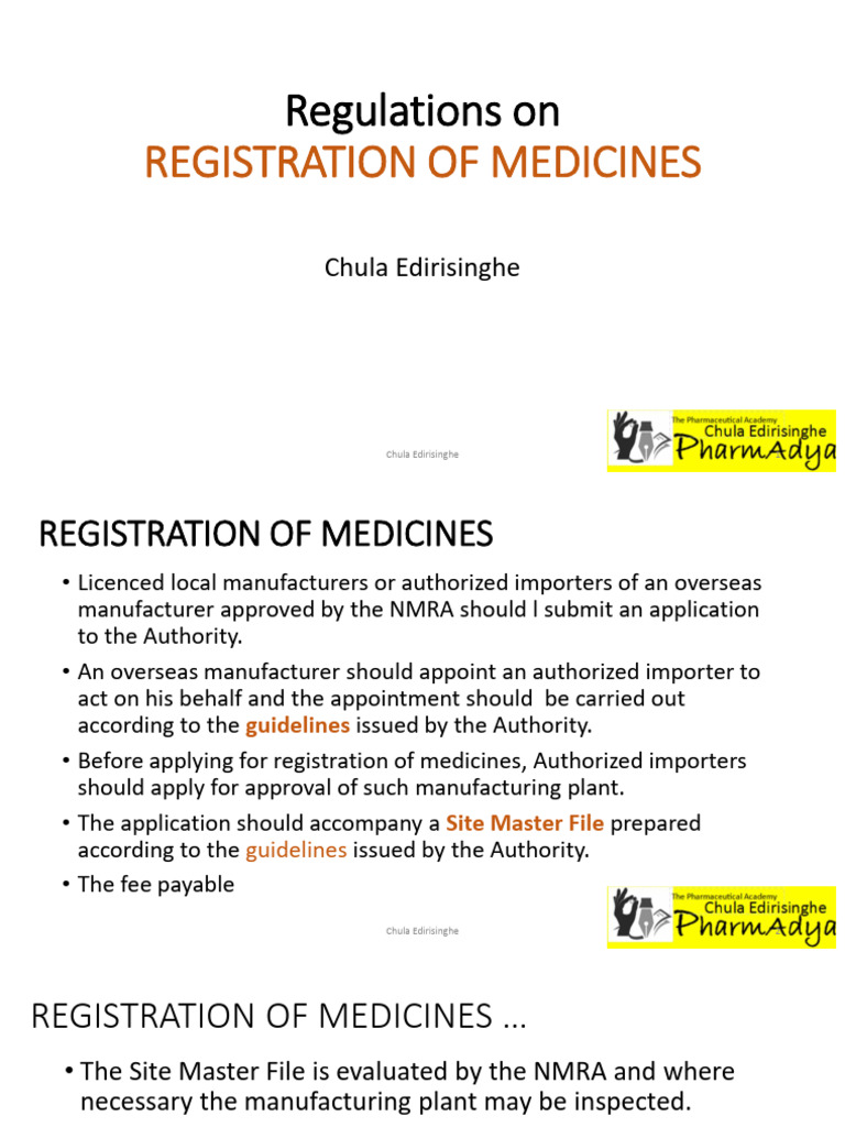20 Regulations On Registration | PDF | Pharmacovigilance | Pharmacist