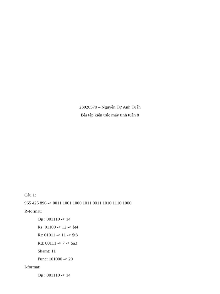 BTT8_KTMT_NguyenTuAnhTuan_23020570 | PDF