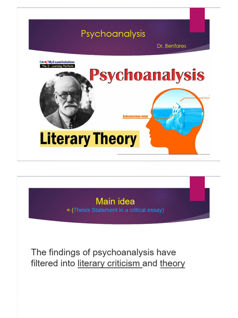 Psychoanalysis Theory | PDF | Unconscious Mind | Dream