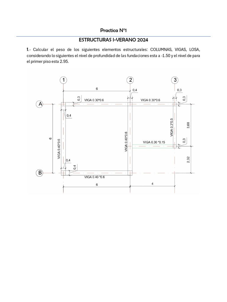 Estructuras i p1-2025 | PDF