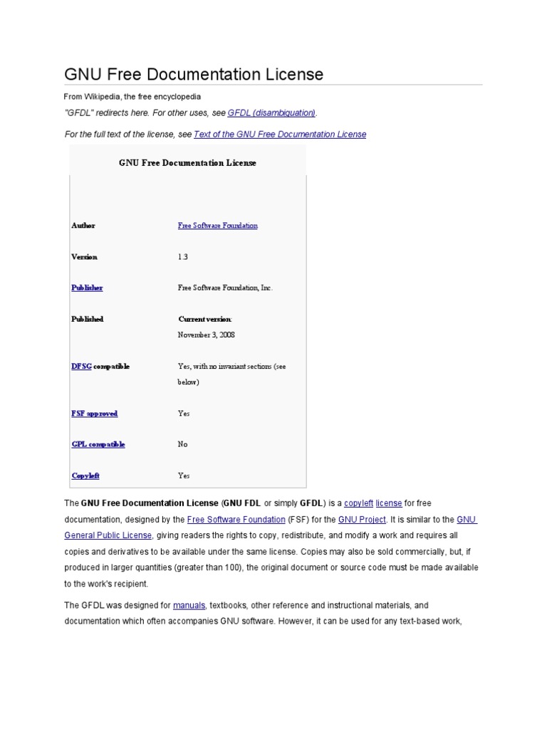 GNU Free Documentation License | PDF | Applied Ethics | Sharing