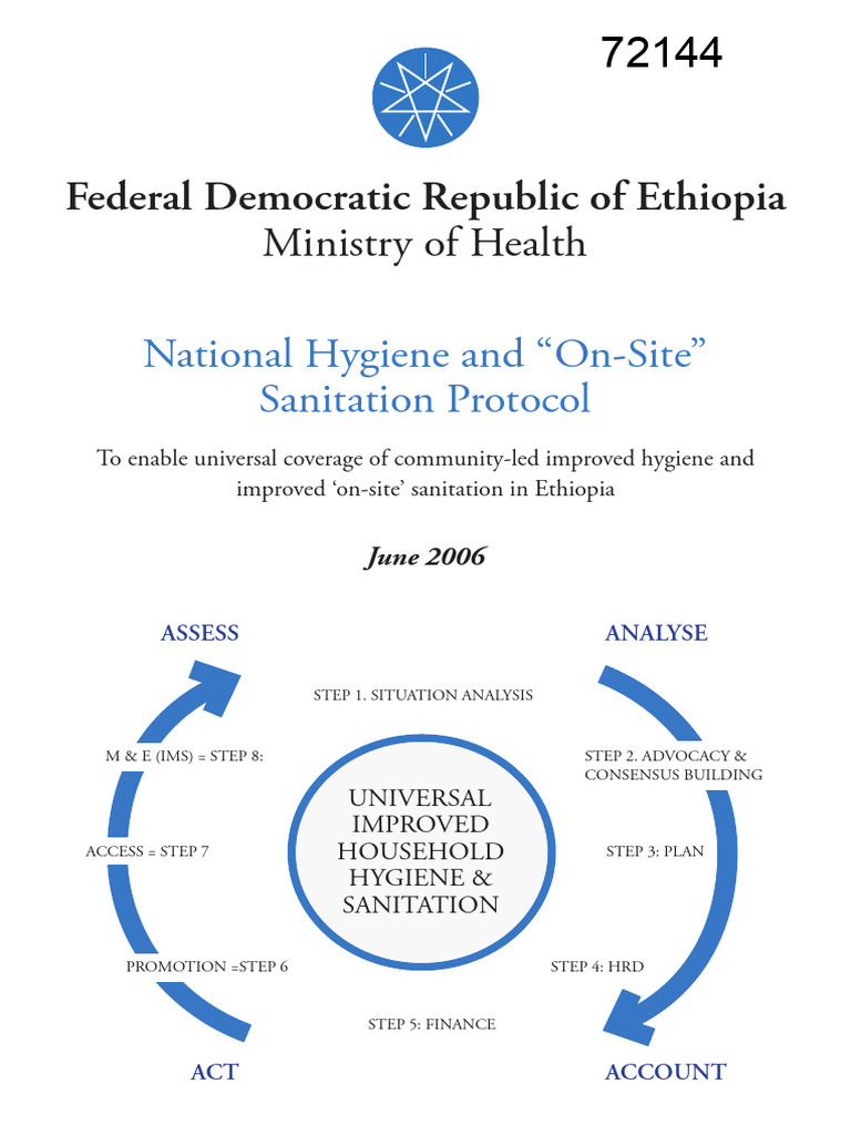 Ethiopia National Hygiene Protocol Guide | PDF | Sanitation | Wash