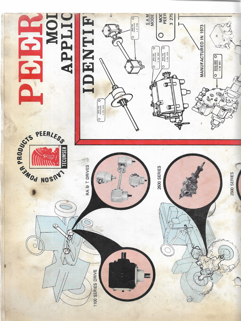 Tecumseh Peerless Repair Wall Chart 693345b 1983 | PDF