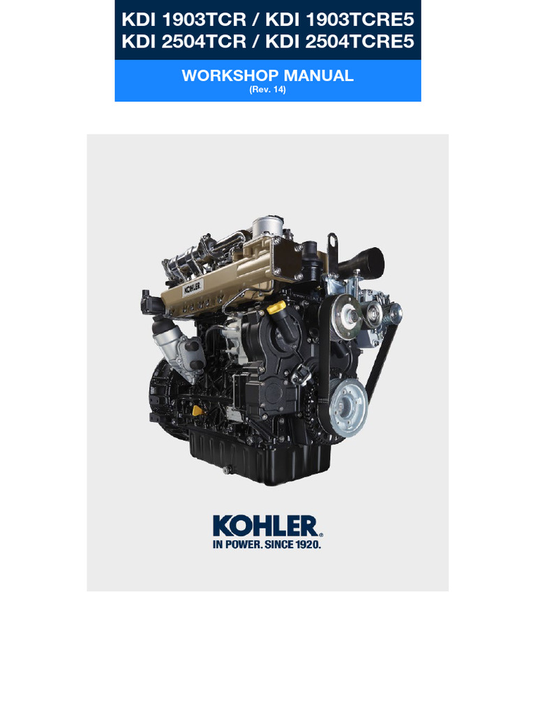 Kohler KDI - 19 - 25 - 04TCR - Rev - 14 - EN | PDF | Diesel Fuel ...