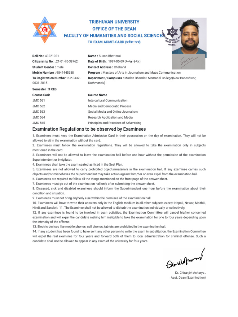 Tu Exam - Student Portal | PDF