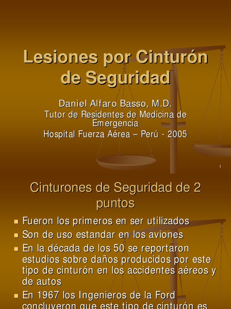 Lesiones por Cinturón de Seguridad | PDF | Salud y bienestar