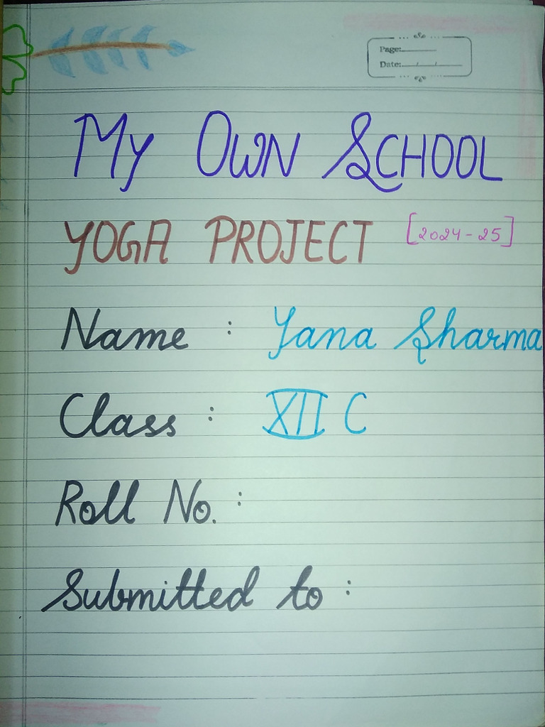 Yoga File Class 12 | PDF