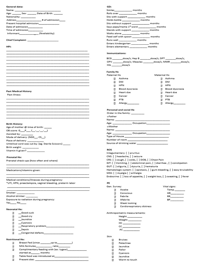 pedia-ward-assessment-tool | PDF | Speech | Medical Specialties