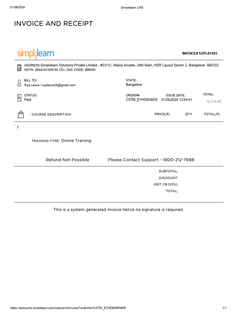 Simplilearn Lms 1 PDF Free | PDF | Accounting | Business Documents