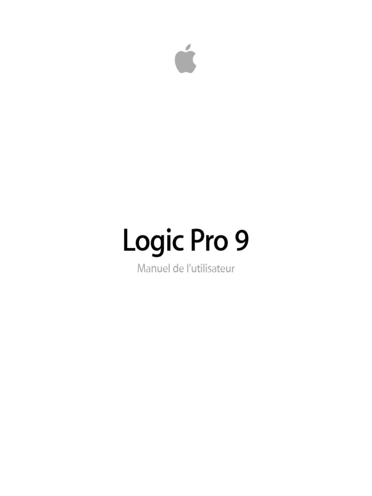 Logic Pro 9 User Manual (FR) | PDF