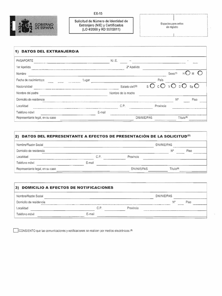 Solicitud de NIE y Certificados en España | PDF | Gobierno y ...