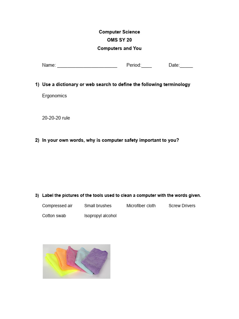 (Template) Ergonomics | PDF