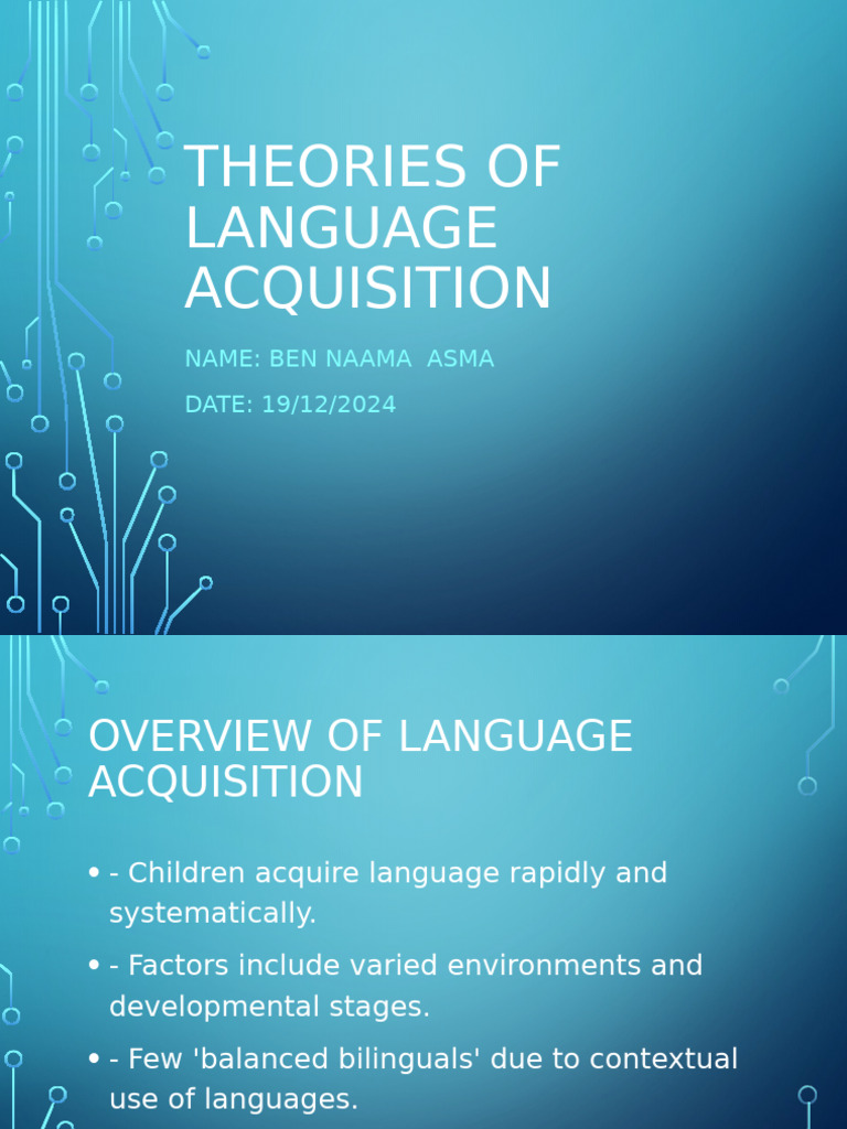 Ben Naama Asma-Language Acquisition Presentation | PDF