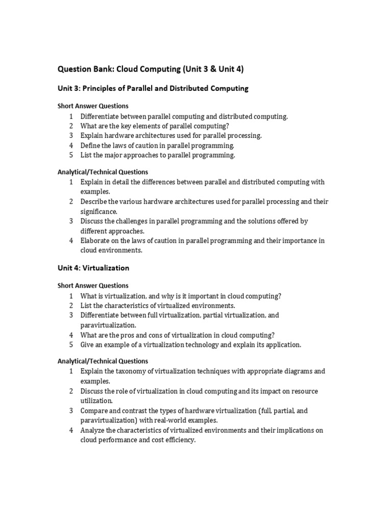 Cloud_Computing_Question_Bank_Unit_3_and_4 | PDF