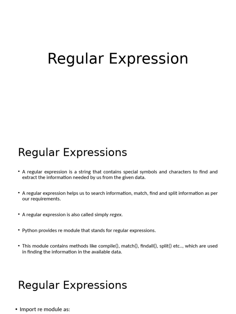 Regular Expression | PDF | Regular Expression | String (Computer Science) Regular Expression | PDF | Regular Expression | String (Computer Science)