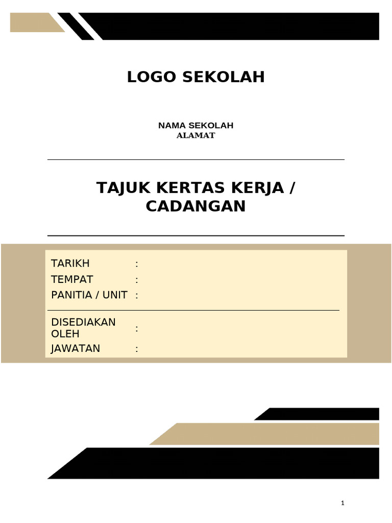 2024 Template Kertas Kerja | PDF