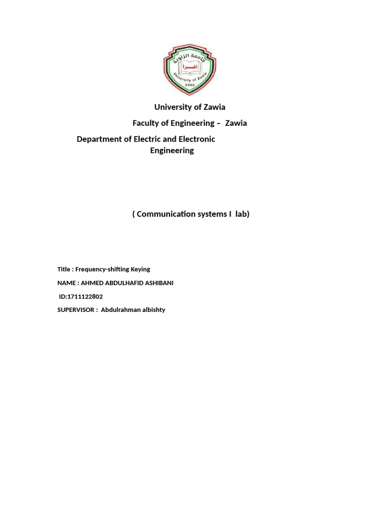 Fsk Pdf Transmitter Telecommunications
