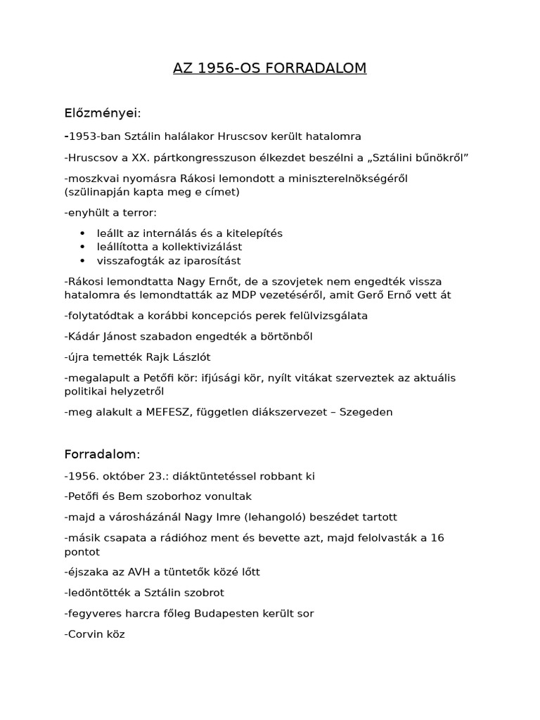 1956-Os Forradalom | PDF