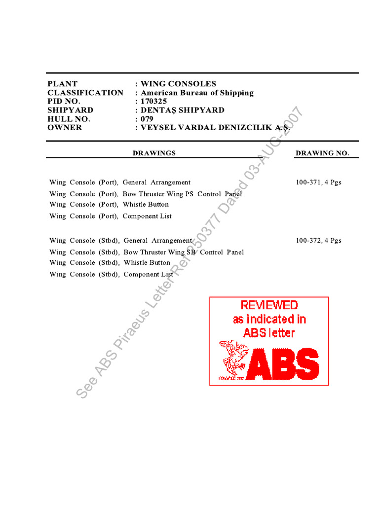 Wing Consoles | PDF | Heavy Industry | Shipbuilding