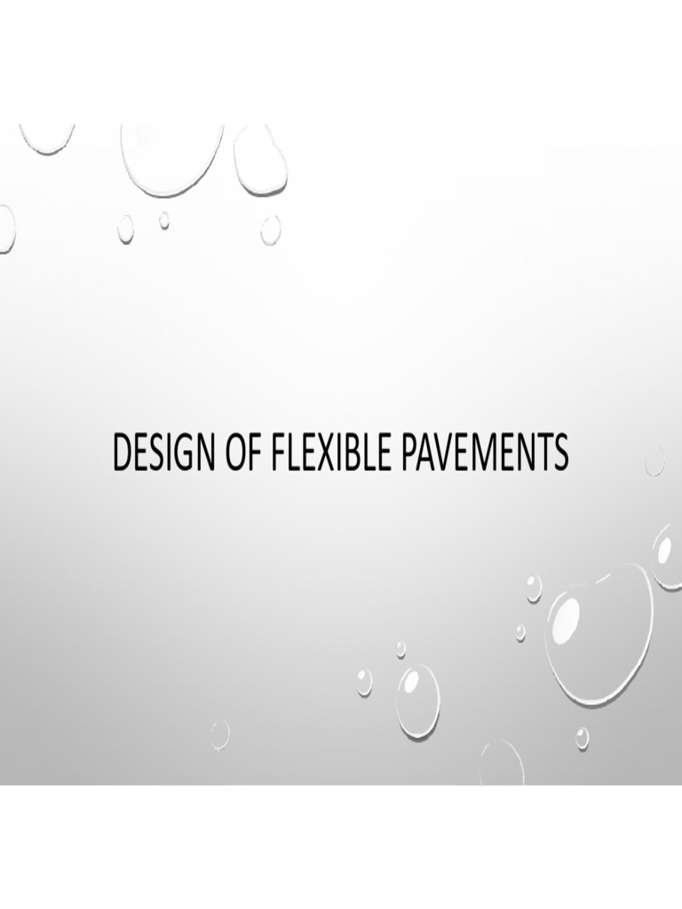 Design of Flexible Pavements | PDF | Deformation (Engineering) | Road Surface