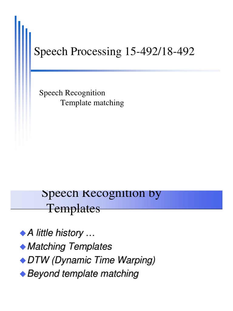 04 Asr Template | PDF | Speech Recognition | Standard Deviation