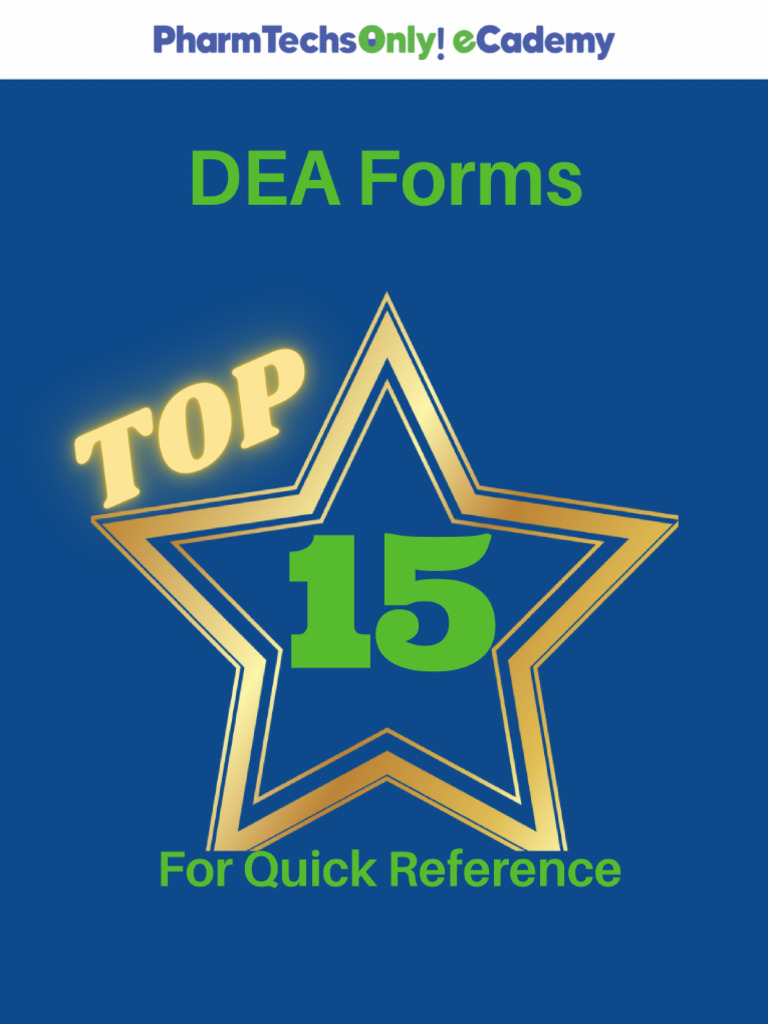 Top 15 DEA Forms | PDF