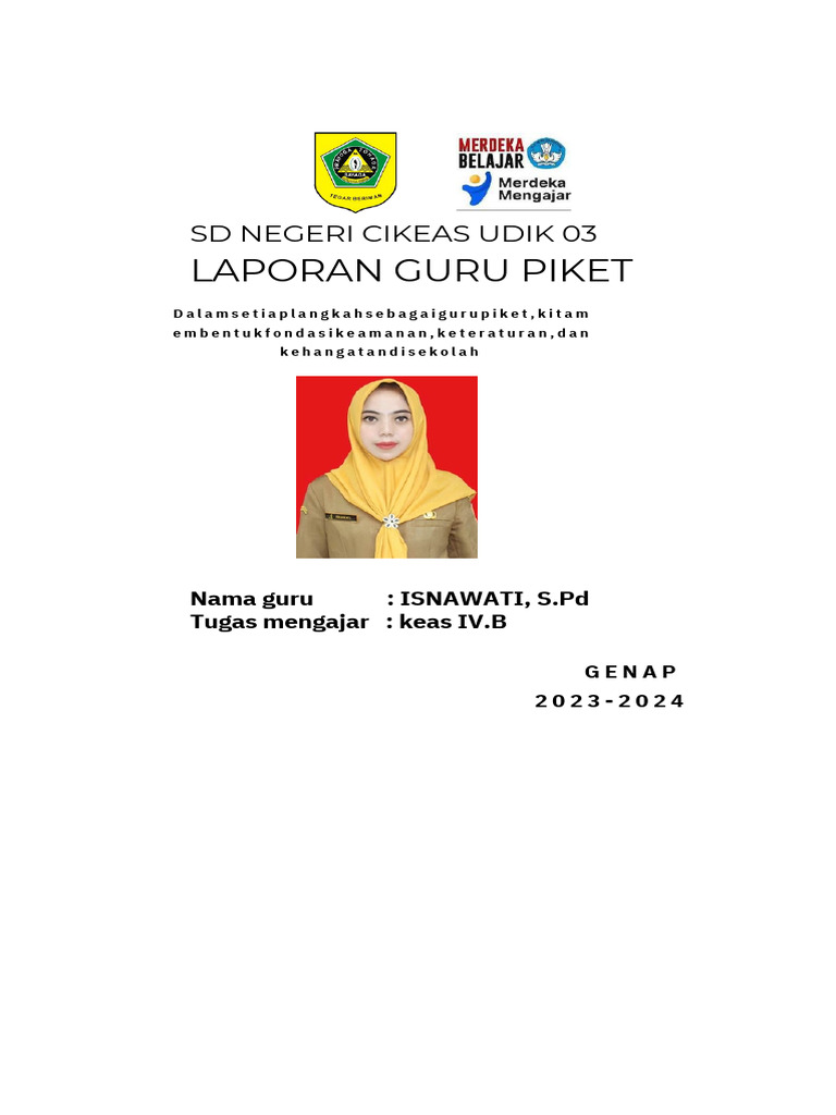 Laporan Guru Piket Isnawati | PDF