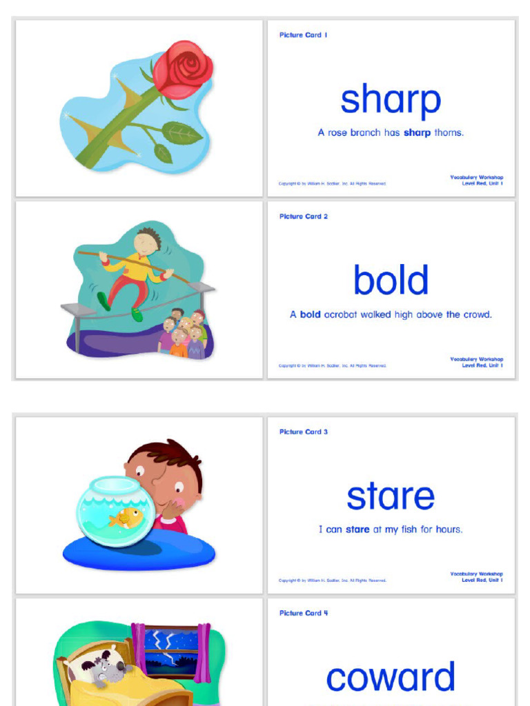 VW Colors PictureCards Level Red U1 U12 | PDF