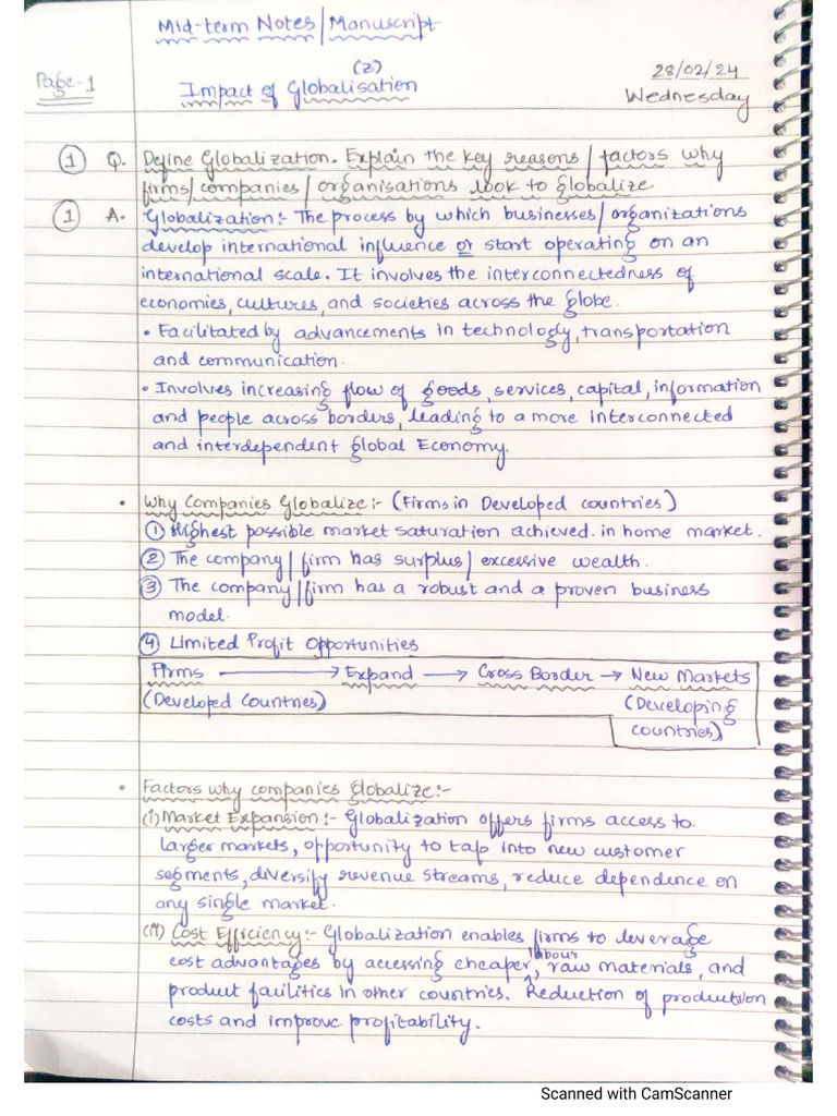 IOG - Midterm Notes - Prajwal Ramesh | PDF