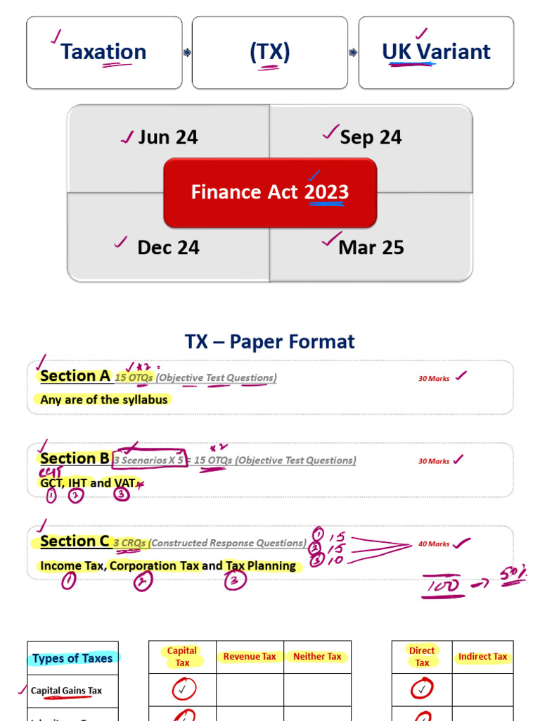 1 Introduction To TX and Basic Calculations | PDF | Taxes | Tax Avoidance