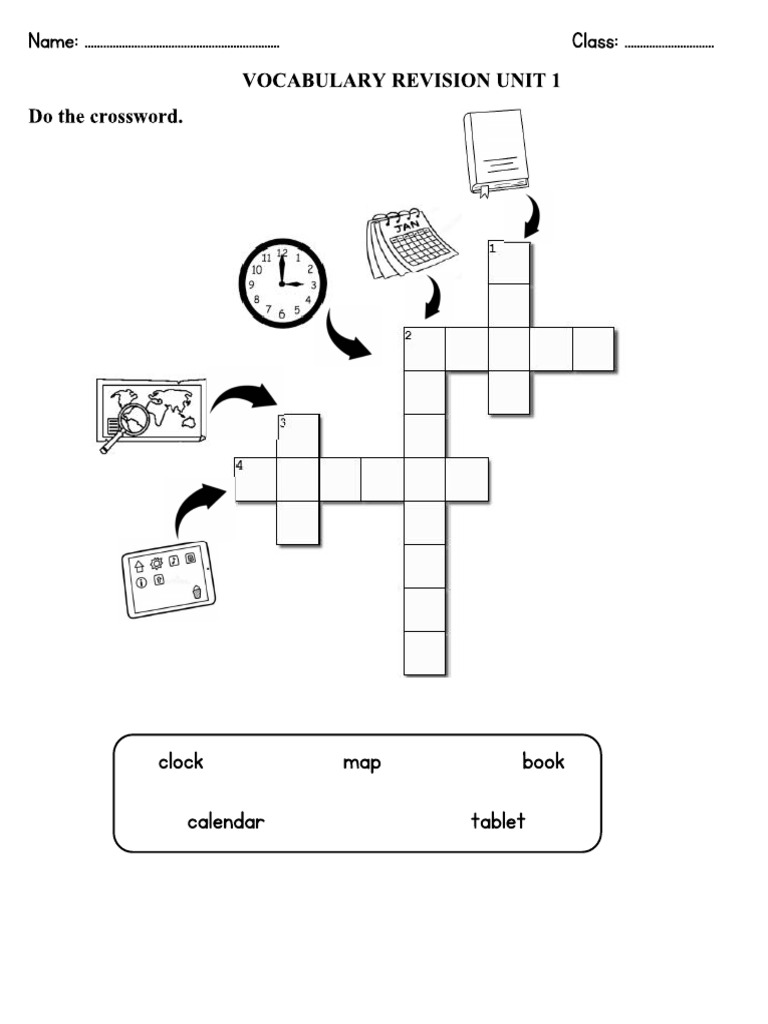 Crossword Unit 1 - 4 | PDF