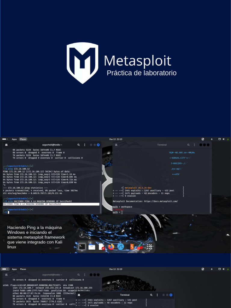 Conexión Reversa Kali-Windows Metasploit | PDF