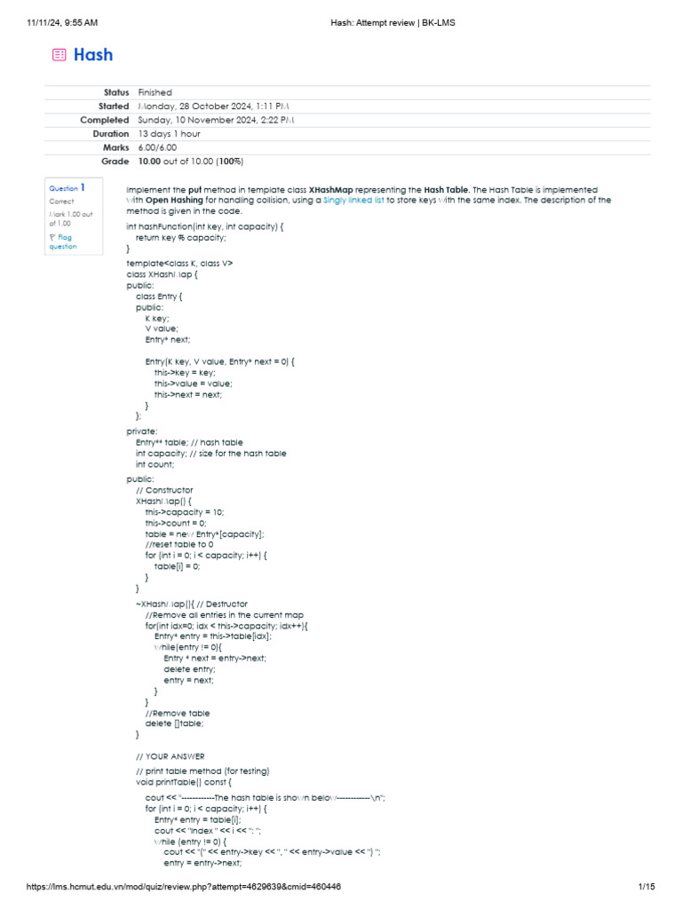 Hash_ Attempt review _ BK-LMS | PDF | Computer Programming | Software Engineering
