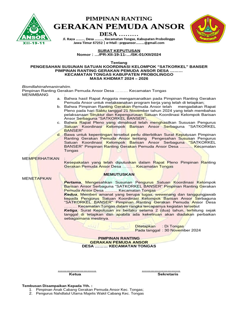 SK Banser-Ranting Ansor | PDF