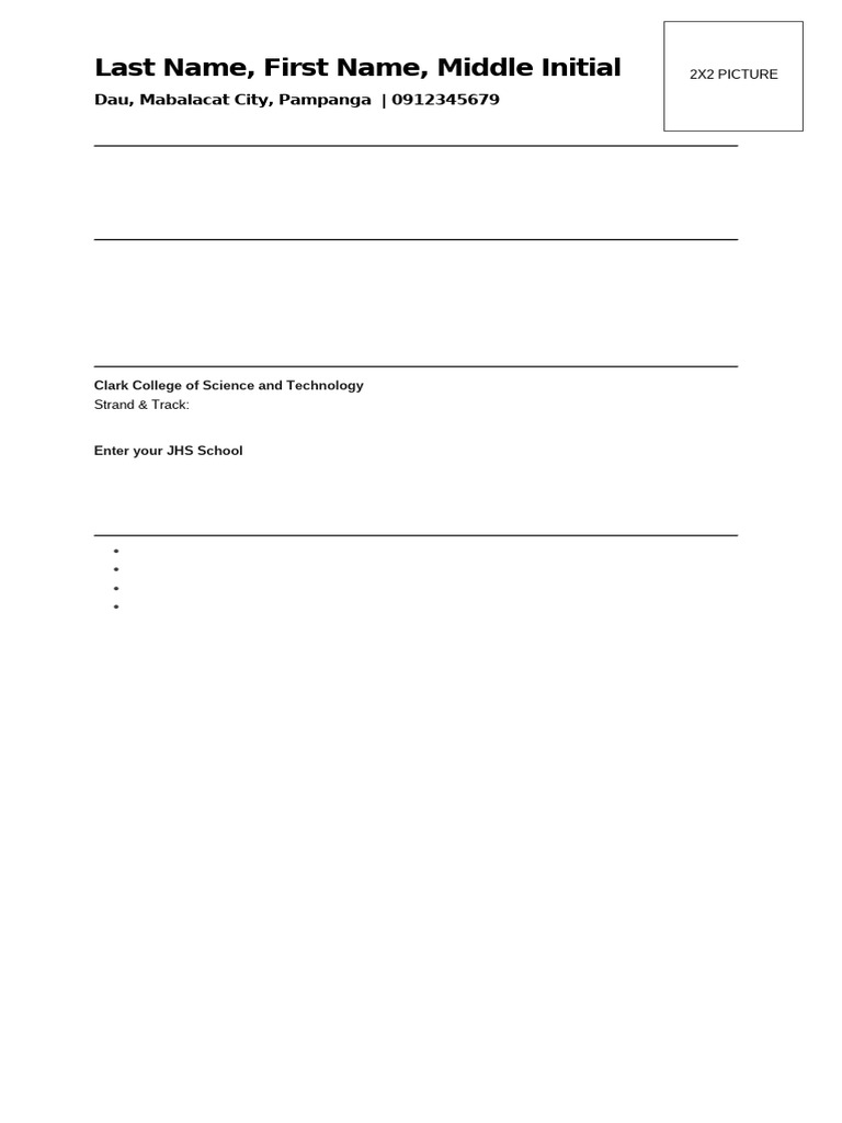 Resume Template 2 | PDF