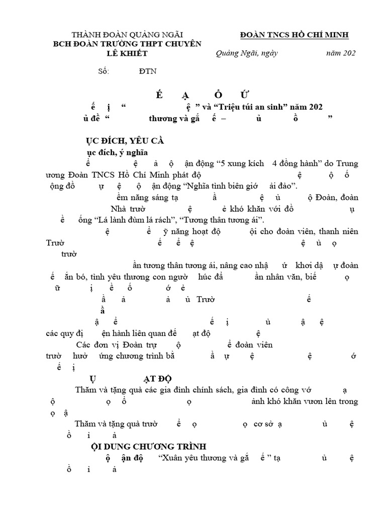05 - KH - Xuân Tình Nguyện Năm 2025 | PDF